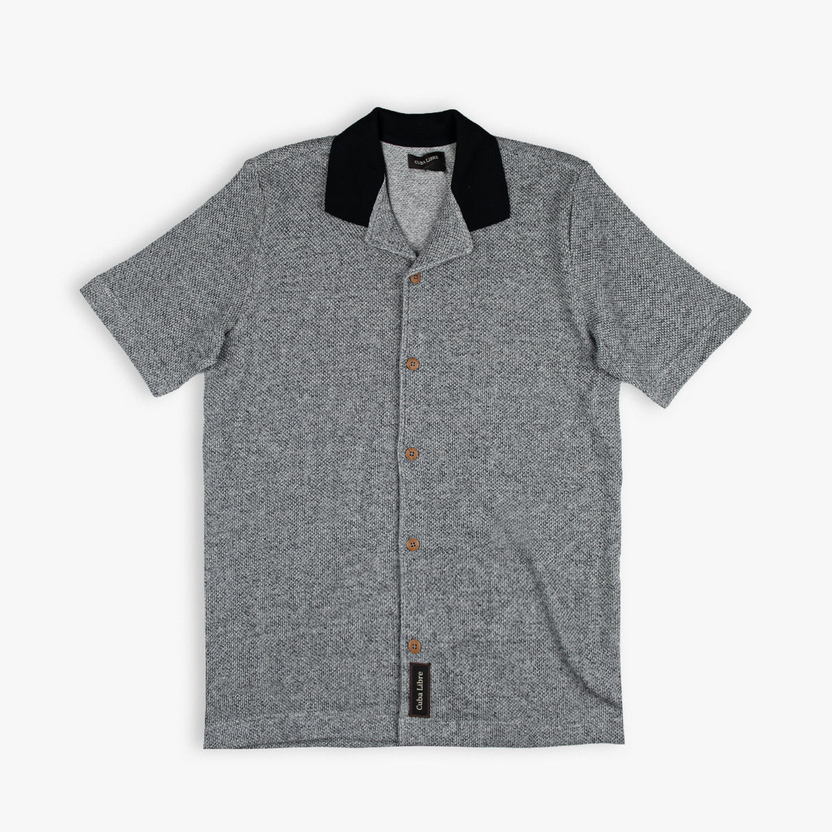 Cuba Libre Bastion Knit Shirt in Black | Partisan and Co