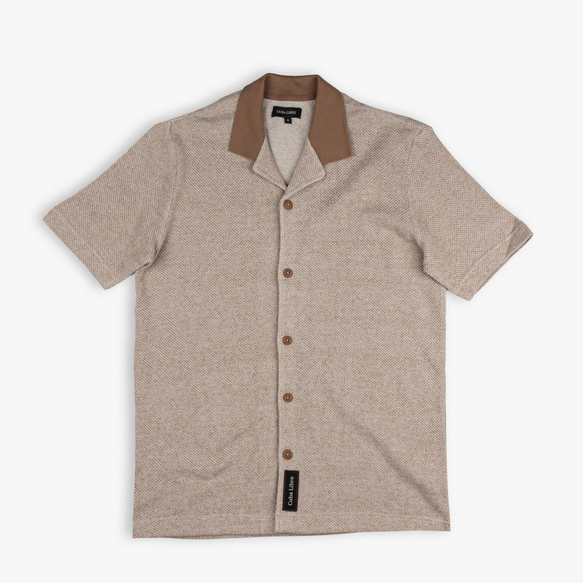 Cuba Libre Bastion Knit Shirt in Tobacco | Partisan and Co