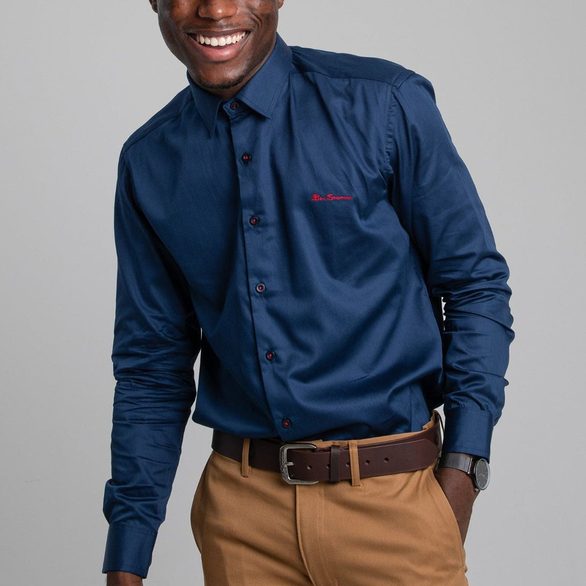 Ben Shirt (Slim Fit) - Navy | Ben Sherman South Africa – Partisan and Co