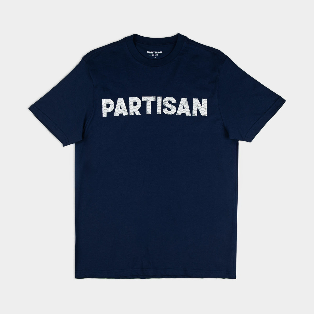 Partisan Foil Print T-Shirt – Navy | Partisan and Co