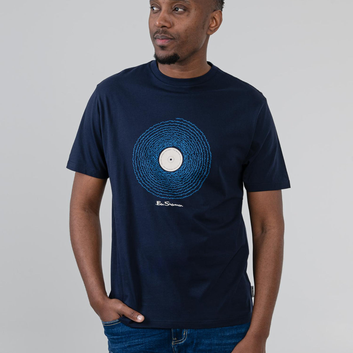 Ben Sherman Sound Wave Graphic Tee | Navy | Partisan and Co